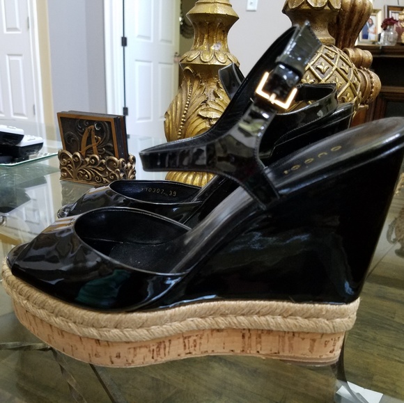 Gucci | Shoes | Gucci Wedge Sandals | Poshmark